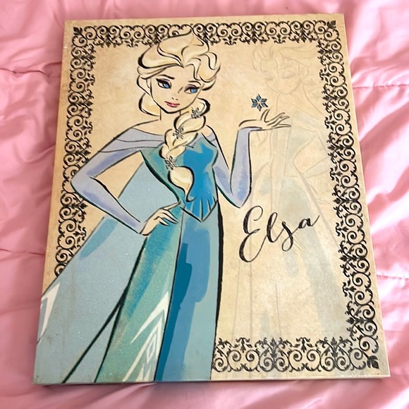 Disney | Wall Decor | Elsa Disney Princess Canvas | Poshmark